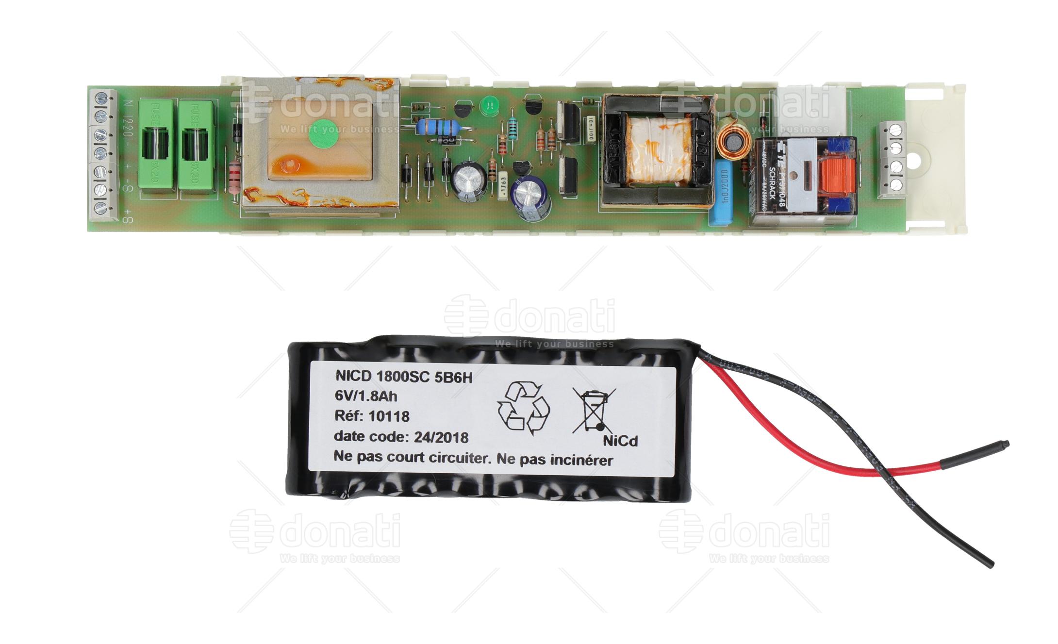 OTIS FAA628A1 - Emergency car light PCB OTIS2000 - 6V | Donati