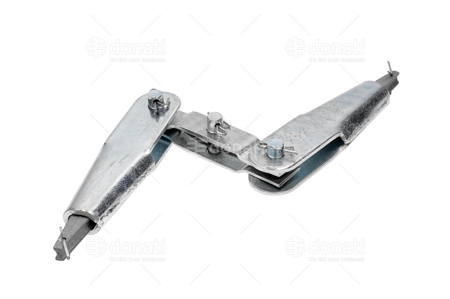 Shiindler-type double-wedge fastener for overspeed governor rope Ø6-8 ...